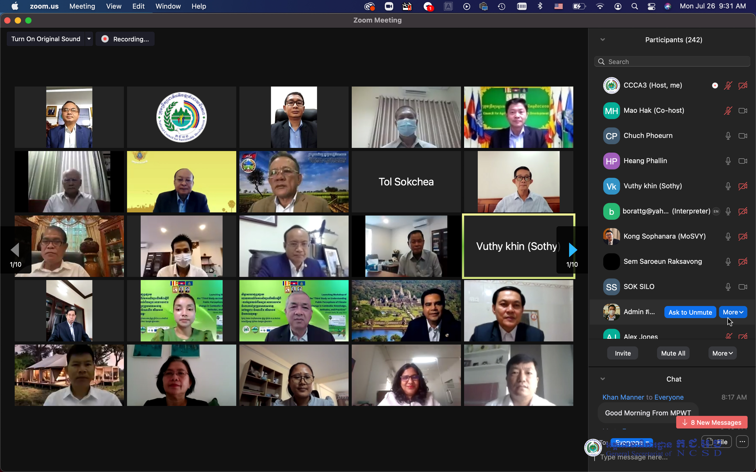 Launching of the report "The Third Study on Understanding Public Perceptions of Climate Change ...